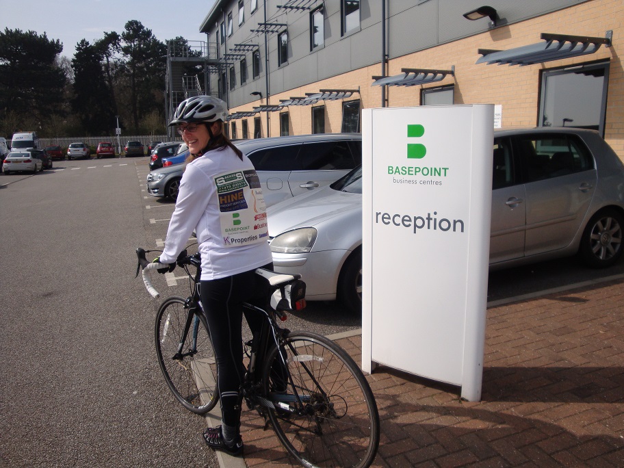 Billie Box cycles from London to Paris 2015 for St Elizabeth Hospice